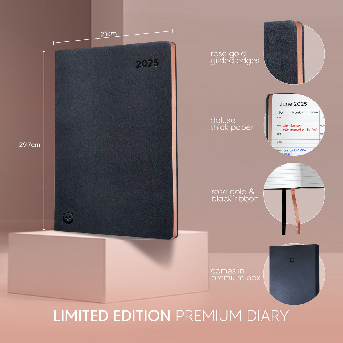 Premium Diary 2025 – Smart Panda